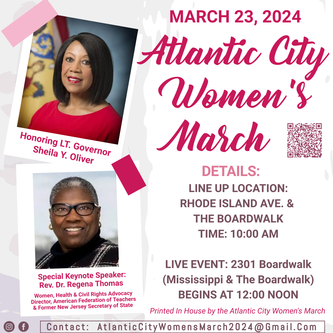 WHM: Atlantic City Women’s March To Honor Late Lt. Gov. Sheila Oliver ...