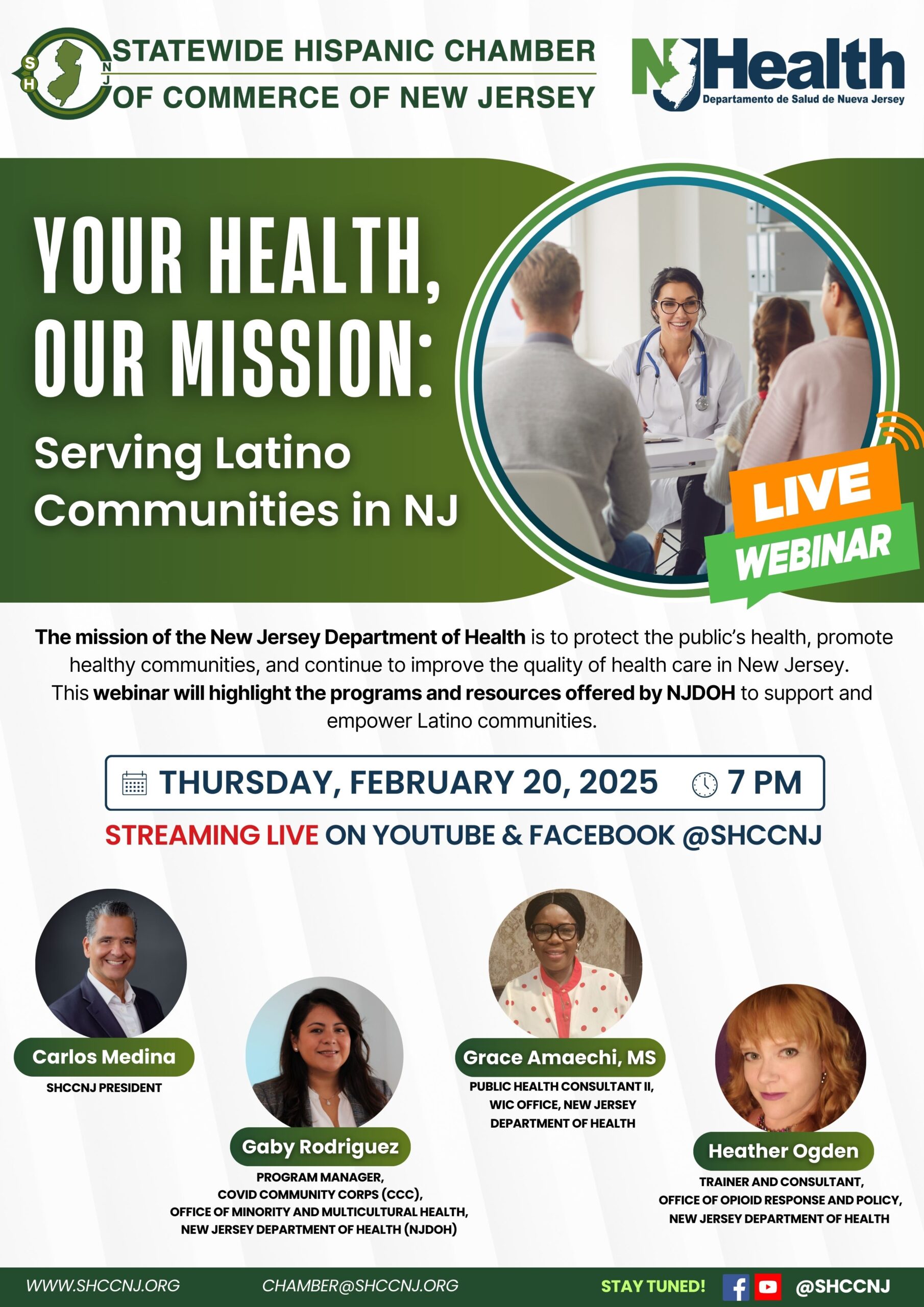 Latino Health Will Be Focus of Webinar Put on by Statewide Hispanic ...